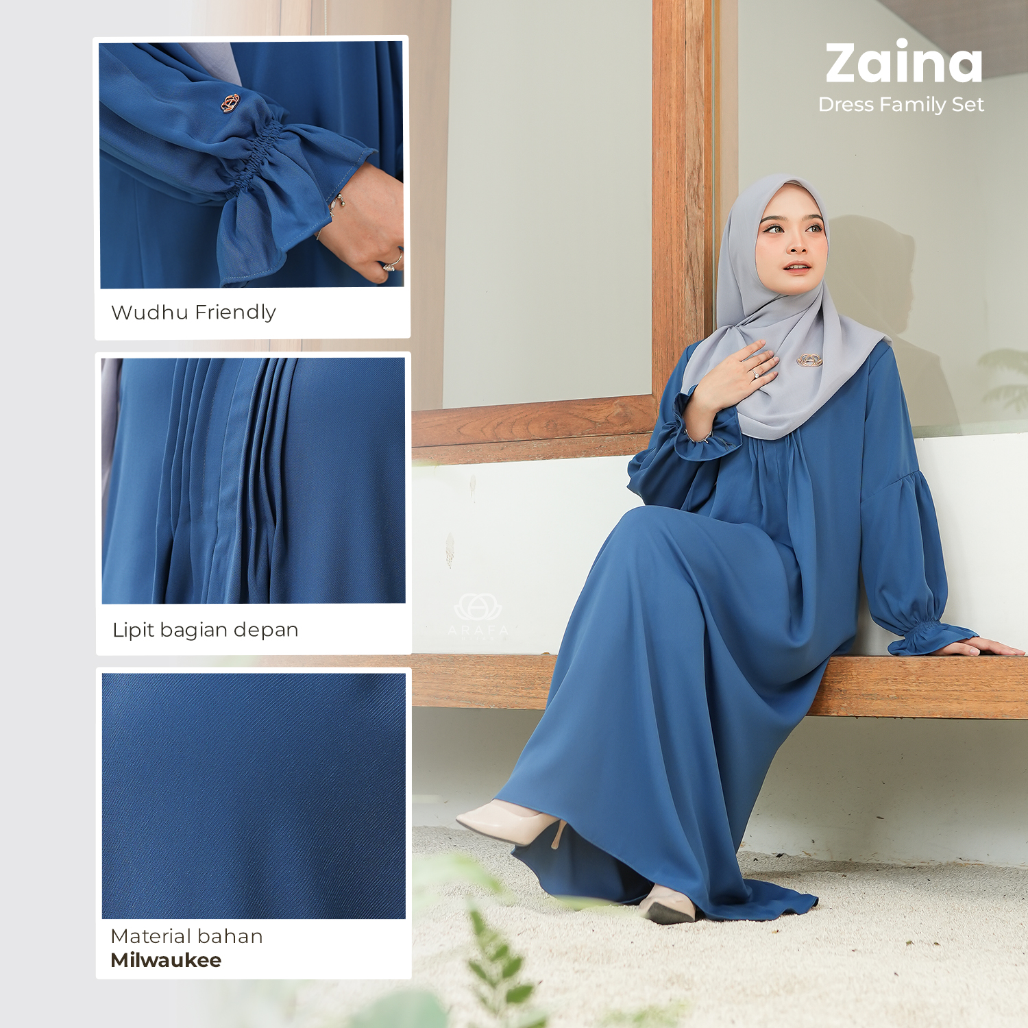 Zaina Dress Mom Defect - Arafahijab Official