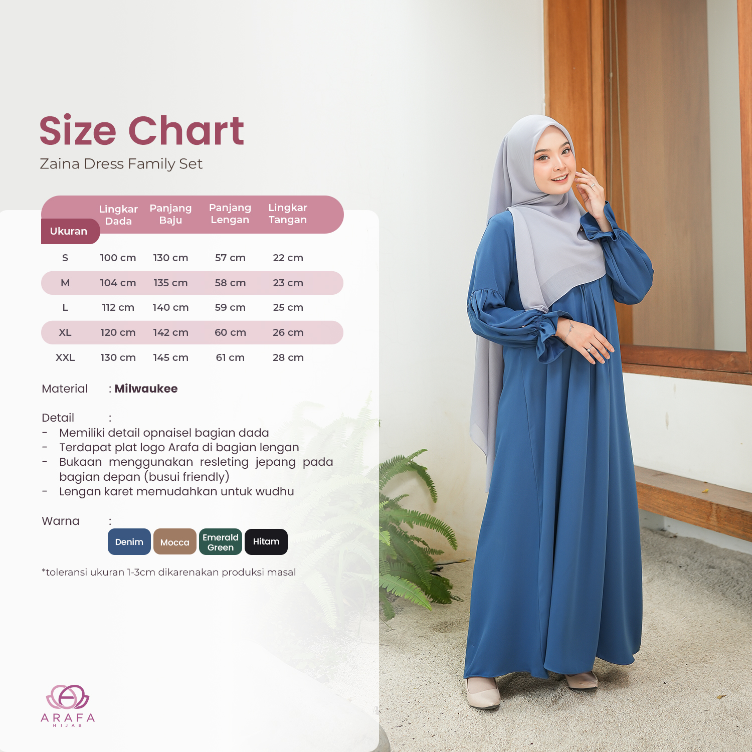 Zaina Dress Mom Defect - Arafahijab Official